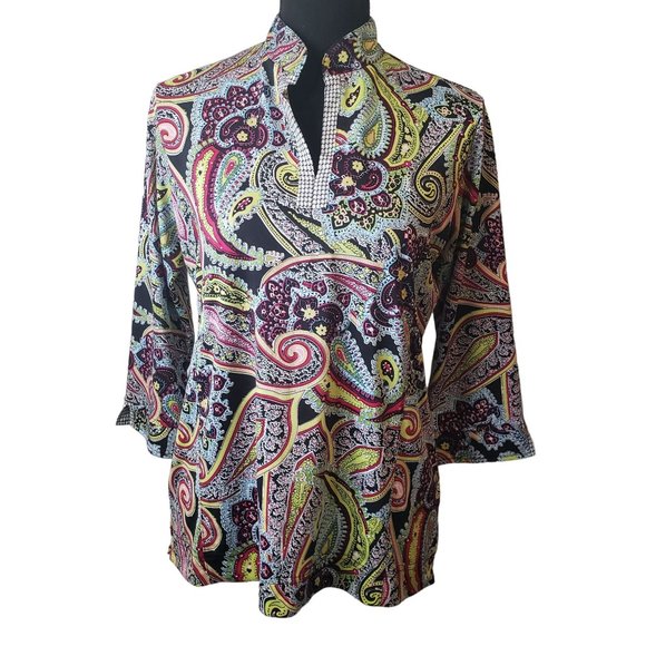 Sport Haley | Tops | Sport Haley Pullover Paisley Seraphina Golf Top ...